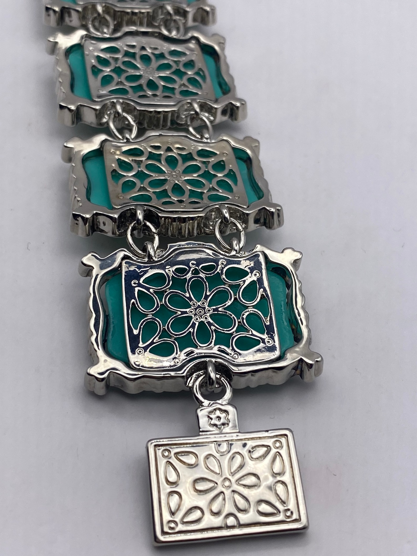 Vintage Austro Green Glass Jade Bracelet Silver Gold Stainless - Etsy