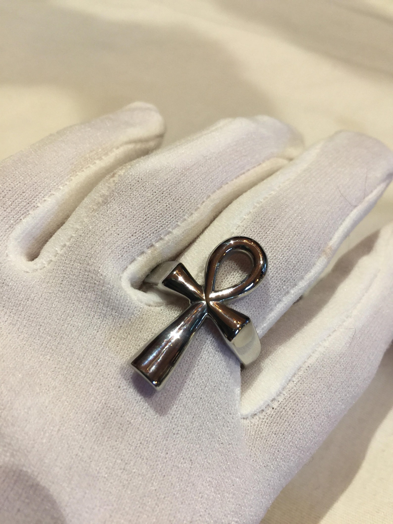 Vintage Silver Stainless Steel Gothic Egyptian Ankh Men Ring - Etsy