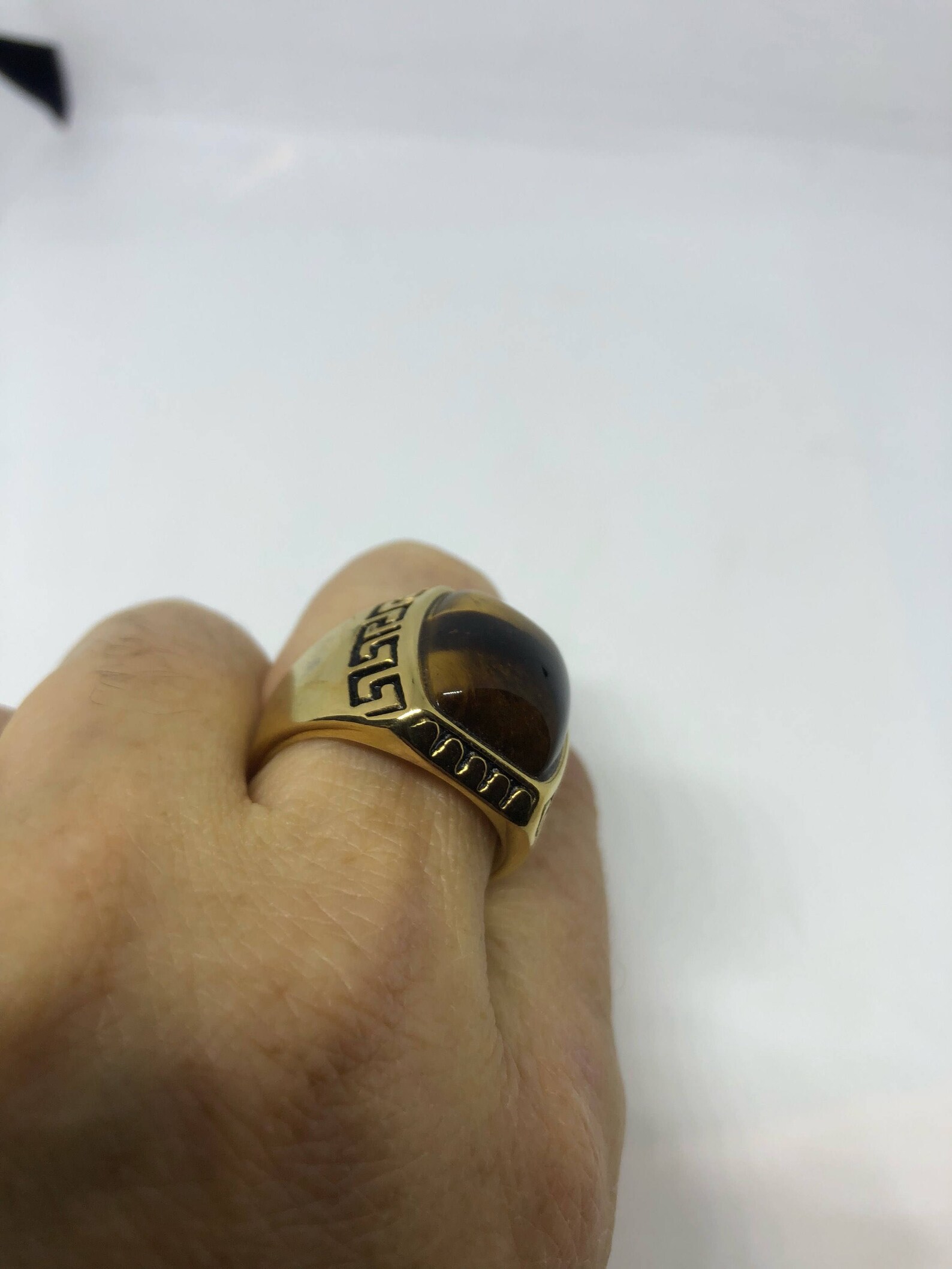 Vintage Gothic Gold Finished Stainless Steel Genuine Tigers | Etsy