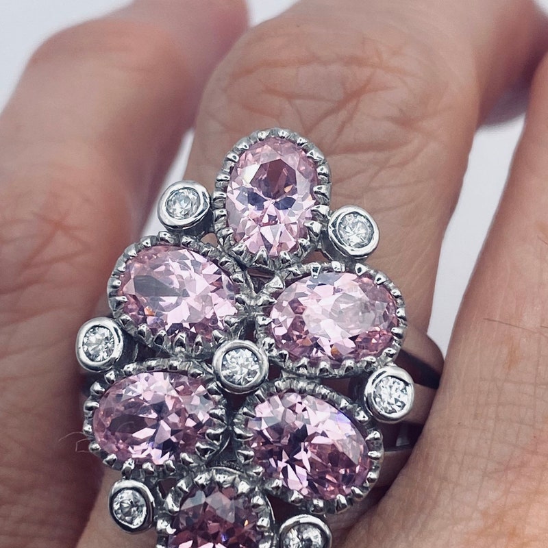 Pink Ice Estate Ring - Etsy