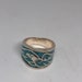 Vintage Native American Style Southwestern Turquoise Stone Inlay Mens ...