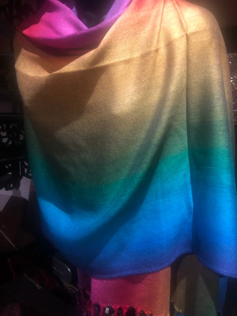 Vintage Rainbow Gay Pride Brocade Pashmina Scarf Wrap Shawl - Etsy