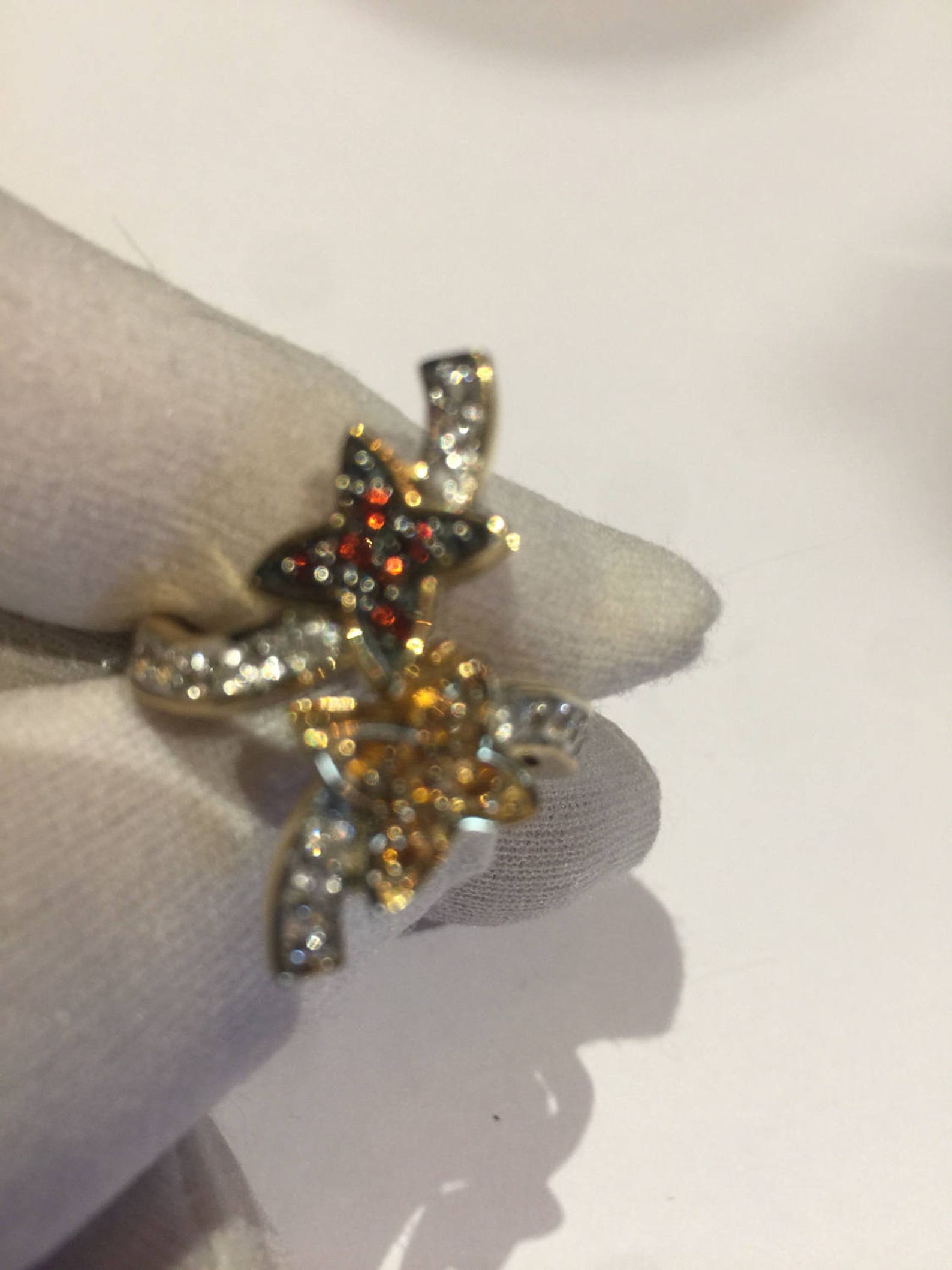 Vintage Handmade Golden Genuine Citrine and Garnet 925 Sterling Silver ...