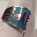 Vintage Native American Style Southwestern Turquoise Stone Inlay Mens ...