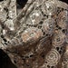 Vintage Styled Sheer Silver Flower Sequined Embroidered Wrap - Etsy