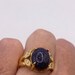 Vintage Black Goldstone Gold Sandstone Cocktail Ring - Etsy