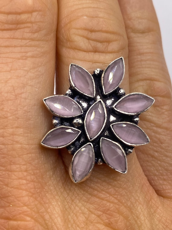 Vintage 1970s silver rose - Gem