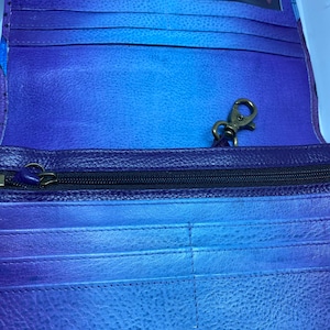 Hand Painted Paisley Genuine Leather Anushka Wallet Clutch Bag - Etsy