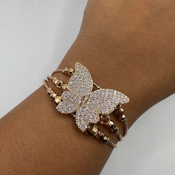 Butterfly Bangle - Etsy