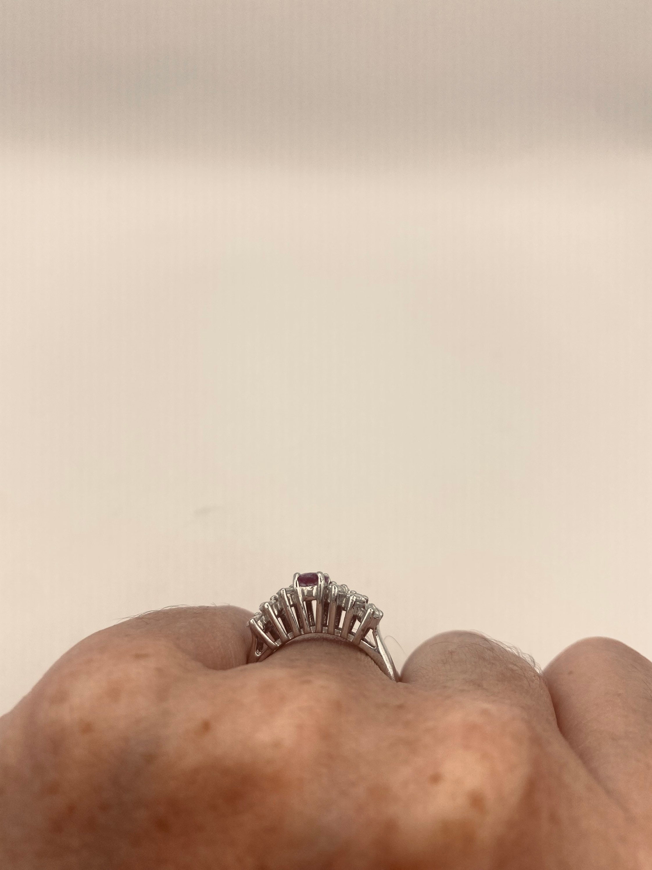 Vintage Pink Ruby 925 Sterling Silver Ring - Etsy