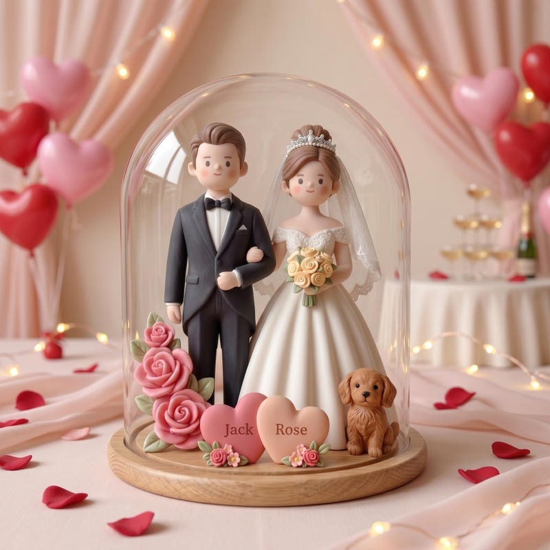 Bride & Groom Figurines - Etsy