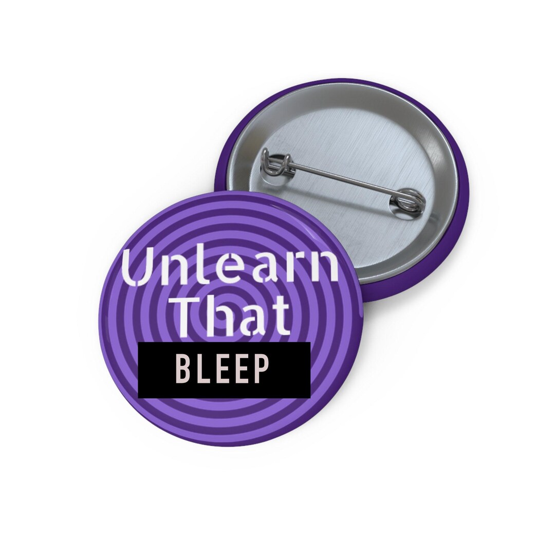 Purple Decolonize Your Mind Pin, Anti Colonialism Progressive Political ...