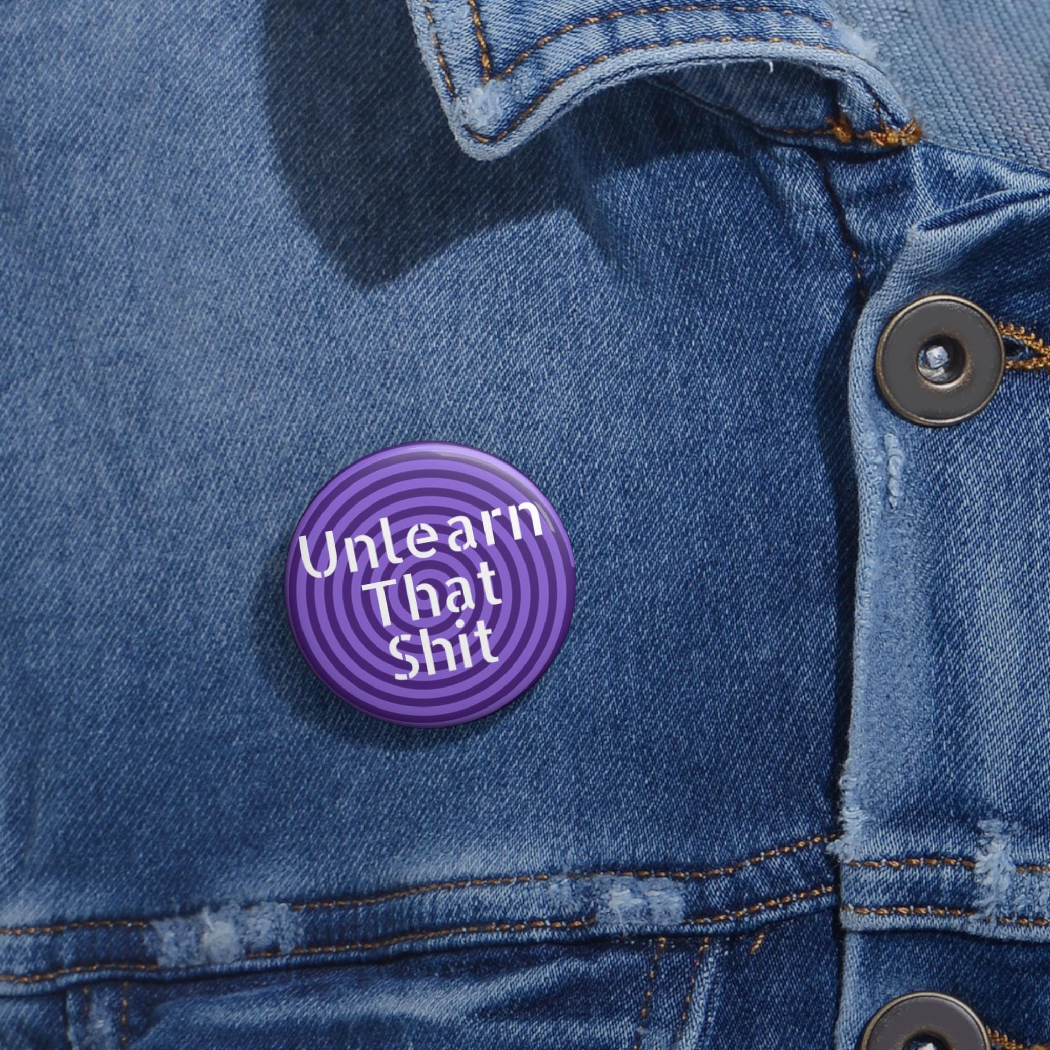 Purple Decolonize Your Mind Pin, Anti Colonialism Progressive Political ...
