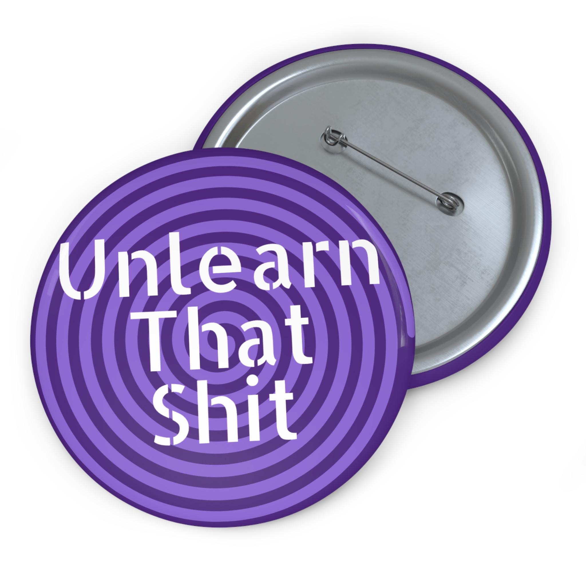 Purple Decolonize Your Mind Pin, Anti Colonialism Progressive Political ...