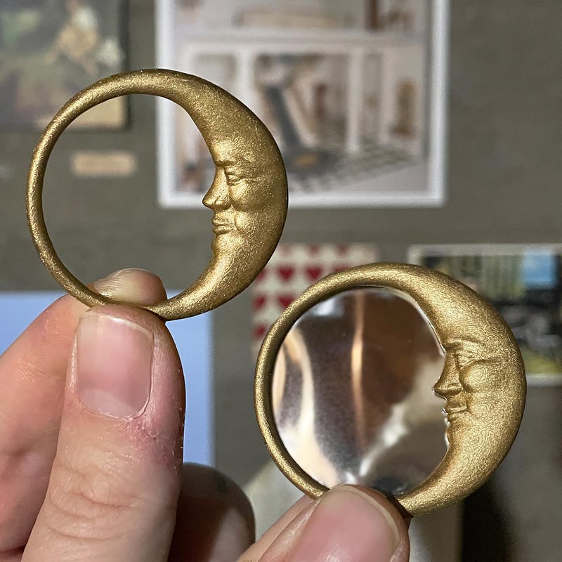 3d Resin Miniature Mirror - Etsy