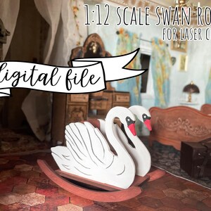SVG File Dollhouse Swan Rocker, 1:12 Scale, Laser Cut File - Etsy
