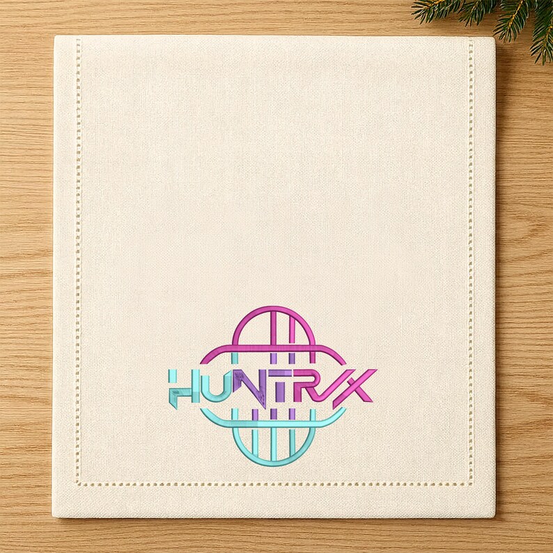 Kpop Huntrix Logo Embroidery Design, Demon Girls Embroidery, Demon Hunters Embroidery, Huntrix ...