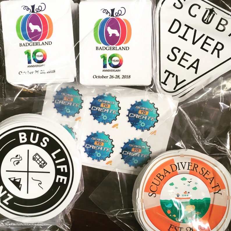 100 Custom Printed Stickers Product Labels Logo Decals - Etsy