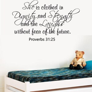 Proverbs 31 Wall Art - Girl Wall Decal - Dorm Room Wall Decor - Etsy