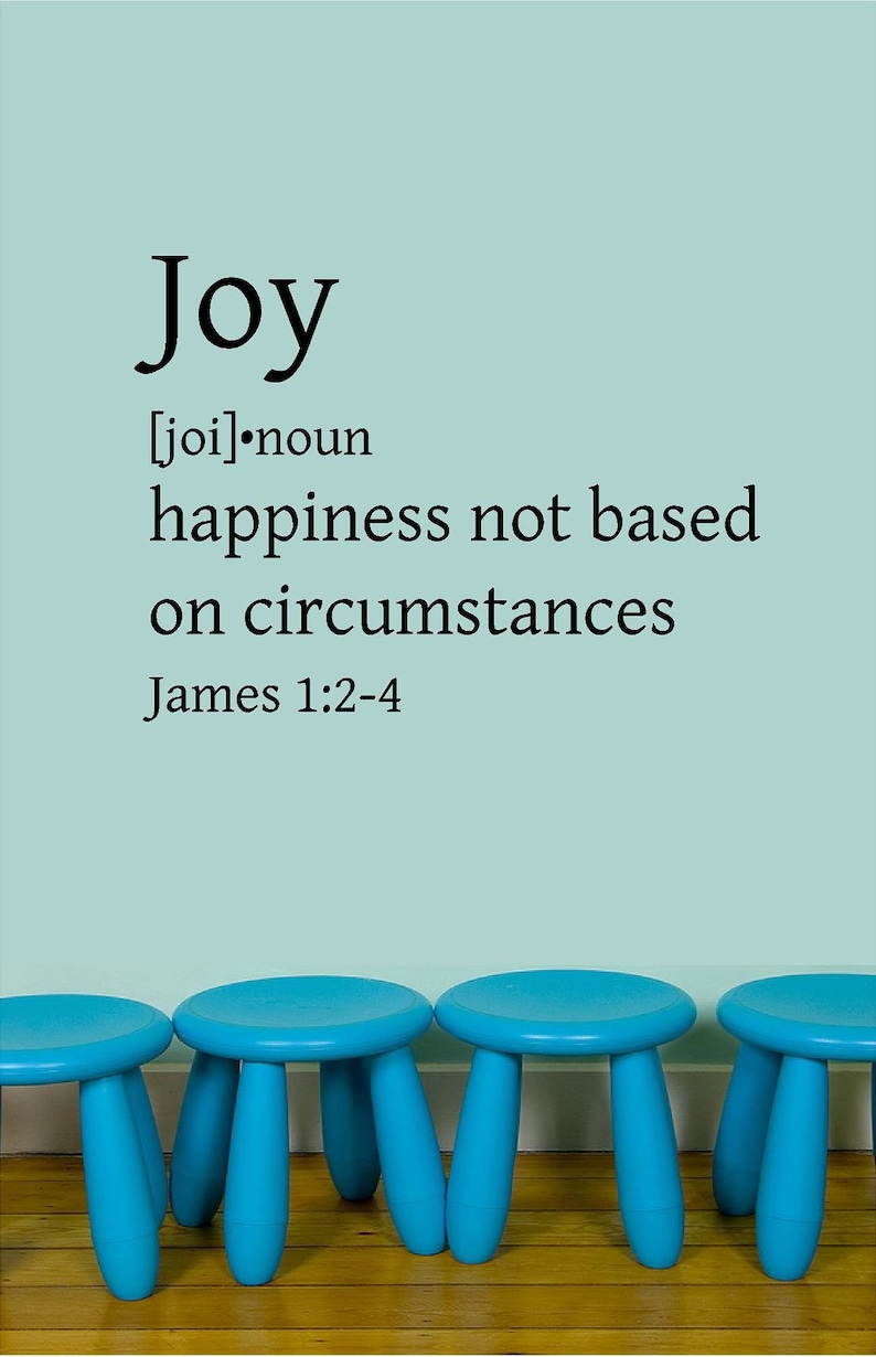 Joy Bible Verse Wall Decal: Sunday School, Nursery Decor - Etsy