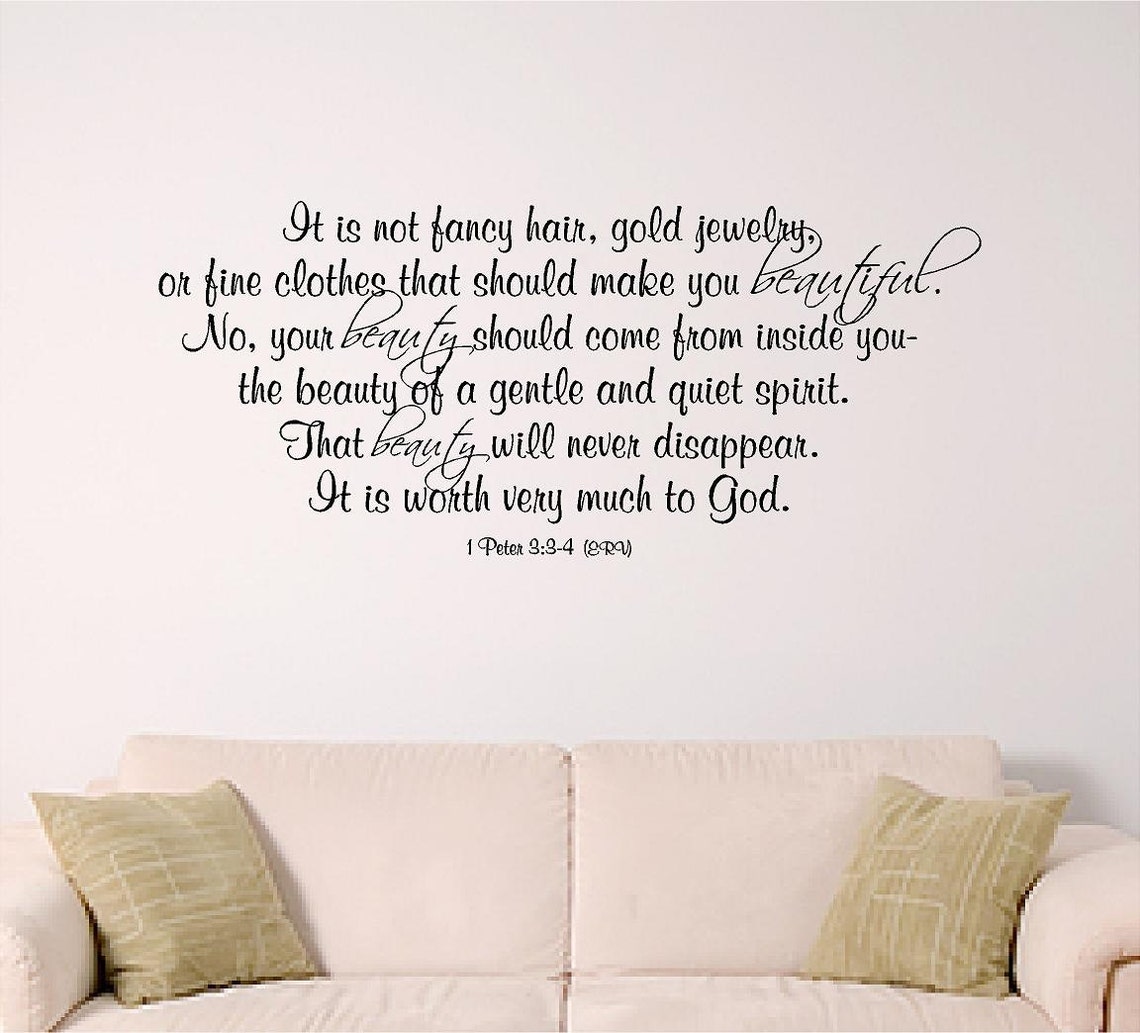 Beautiful to God Wall Decal Bible Verse Wall Graphic - Etsy