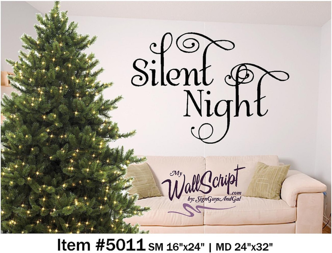 Christmas Wall Art, Silent Night - Etsy