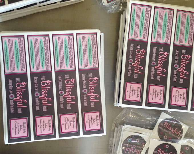 Labels, Product Labels, 100 Custom Stickers, Sticker Printing - Etsy