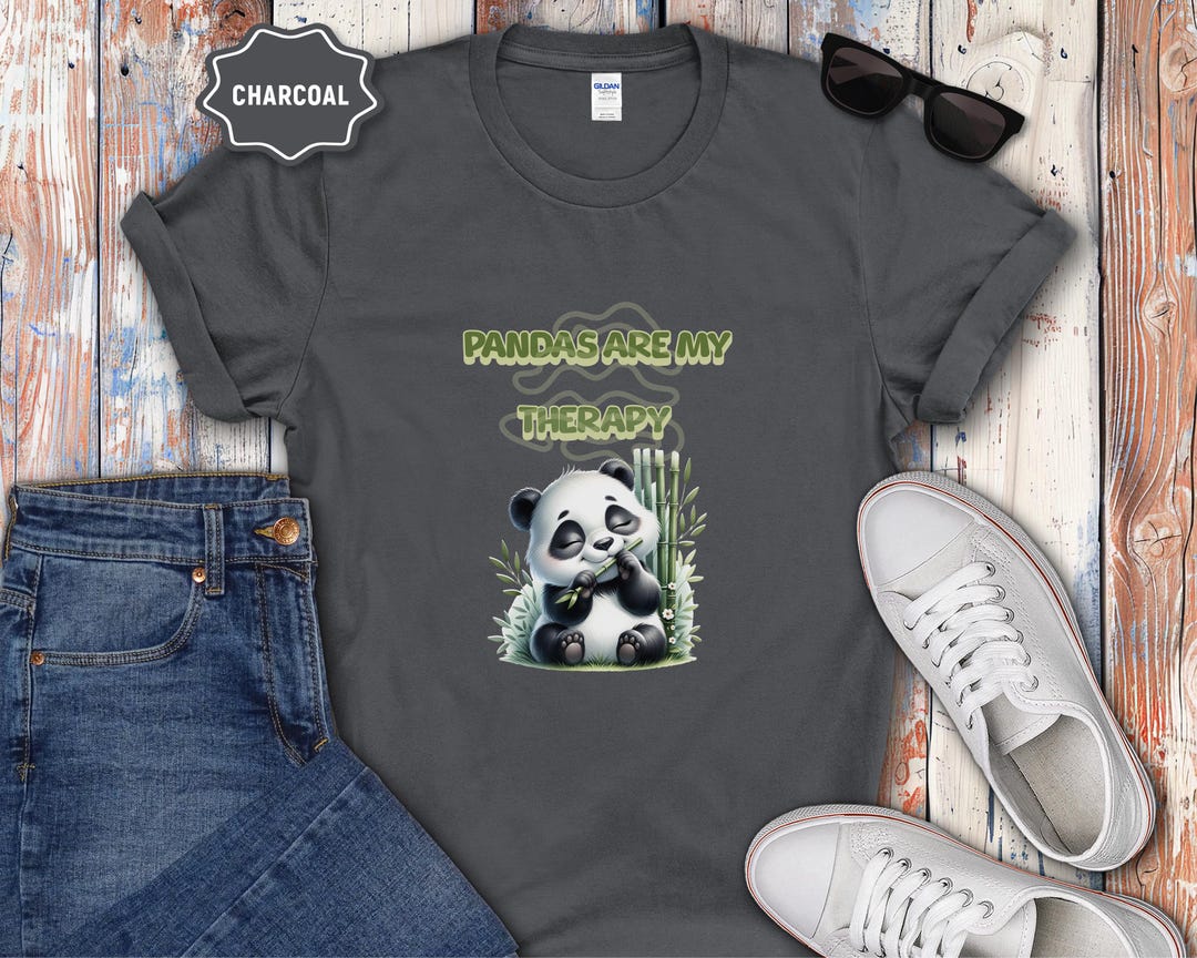 Pandas Are My Therapy T-shirt | Cute Panda Illustration, Mental Health ...