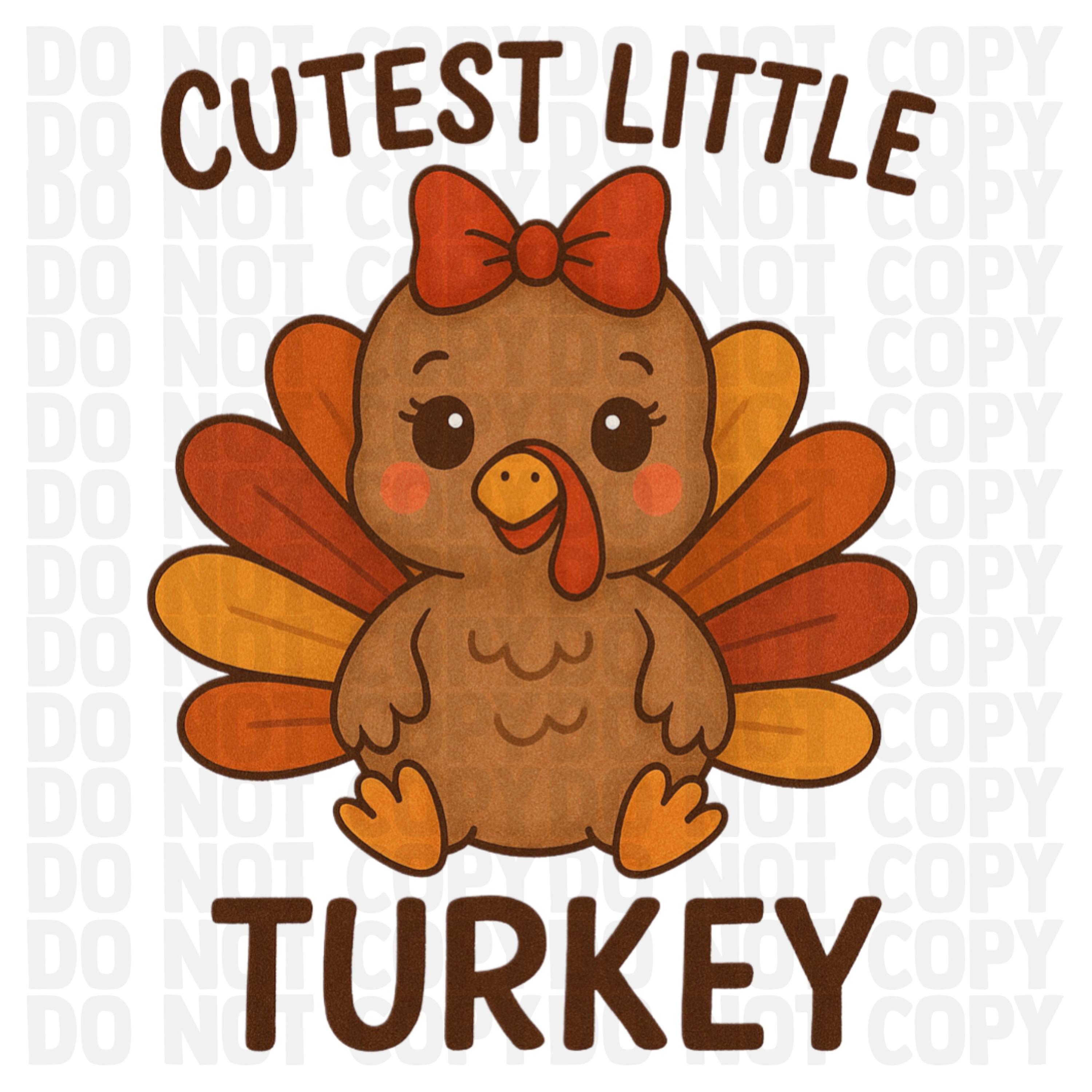 Cutest Little Turkey Baby Thanksgiving PNG | Cute Girl Turkey Clipart ...