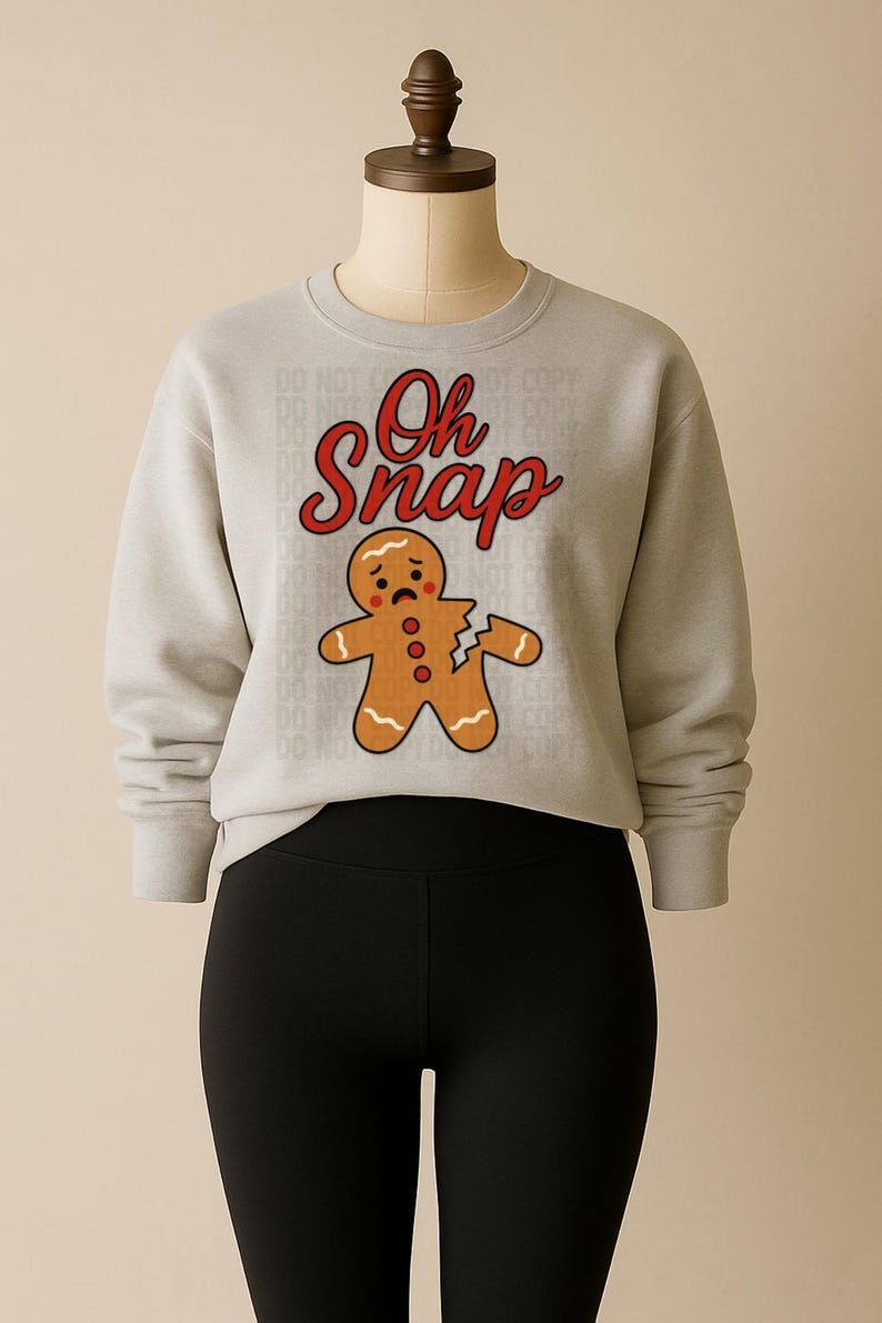 Oh Snap Gingerbread Man Christmas PNG | Funny Broken Cookie Design ...