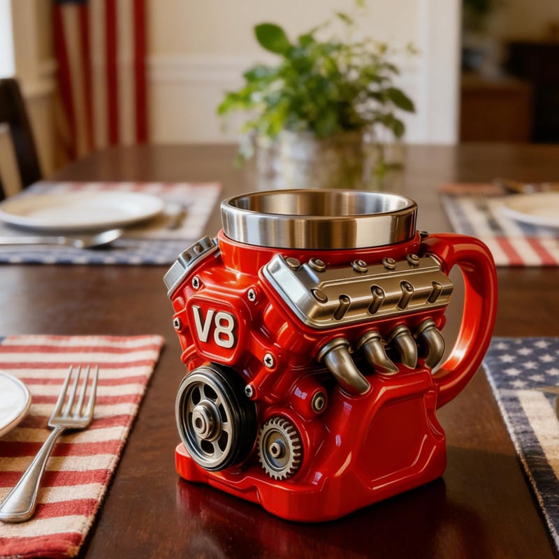 V8 Engine Coffee Cup - Etsy
