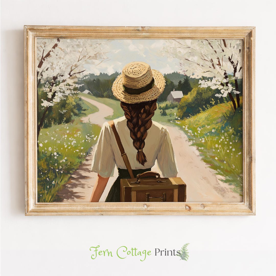 Anne of Green Gables Country Lane Print – Cottagecore Pastoral ...