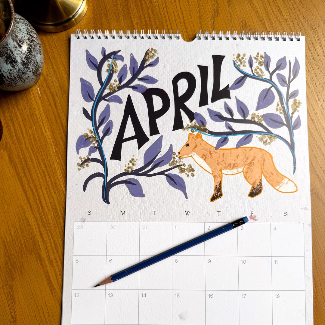 2026 Cottagecore Woodland Calendar – Hand-drawn Forest Creatures ...
