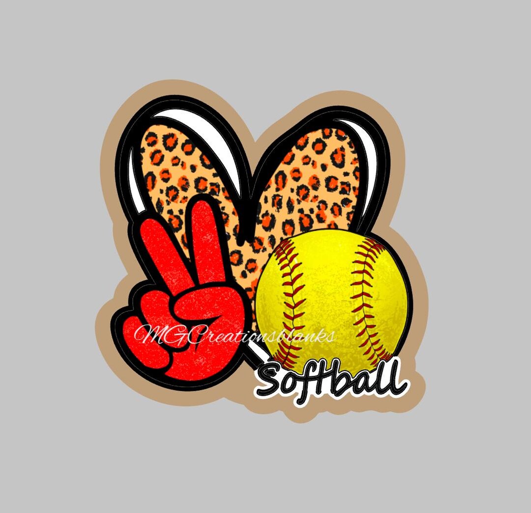 Softball Acrylic Blanks for Badge Reels & Vinyl Decal, Acrylic Blank ...