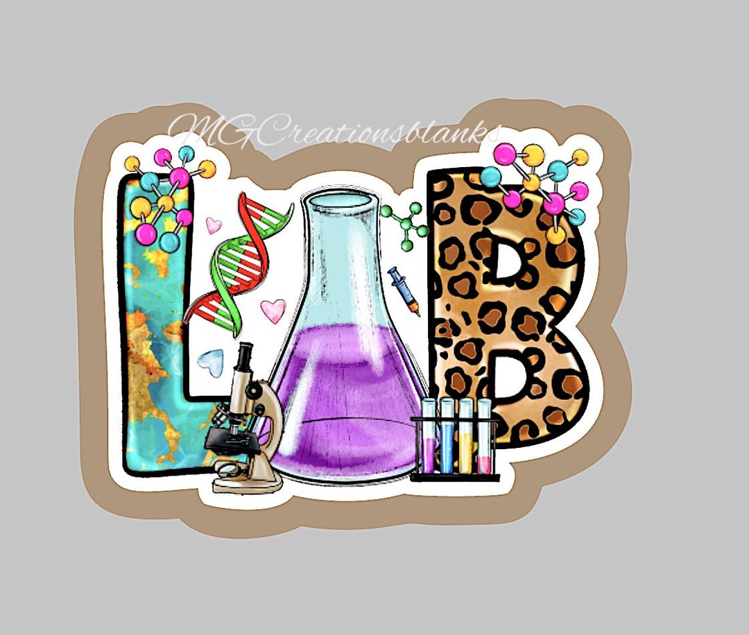 Lab Clear Acrylic Blank for Badge Reels & Vinyl Decal, Lab Tech Craft ...