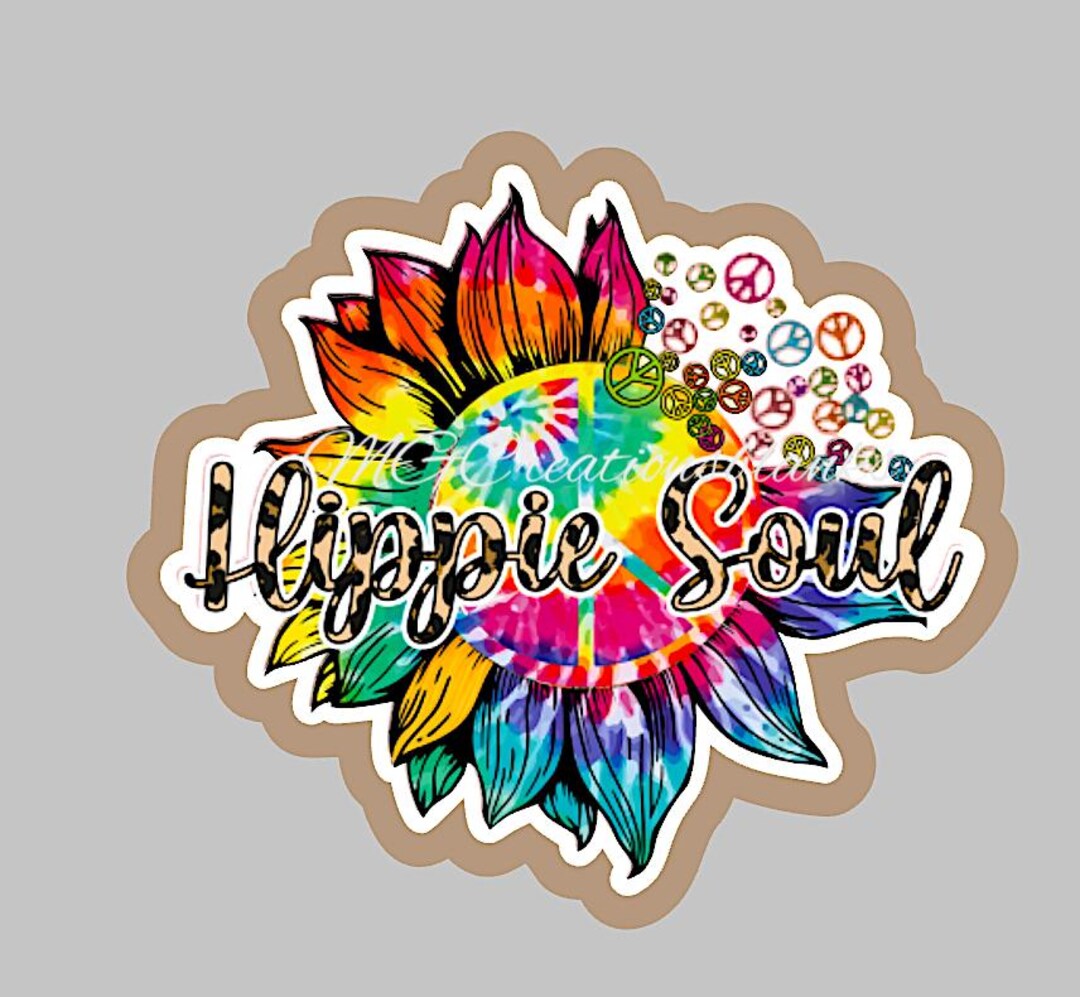Hippie Soul Acrylic Blank for Badge Reel & Vinyl Decal - Etsy