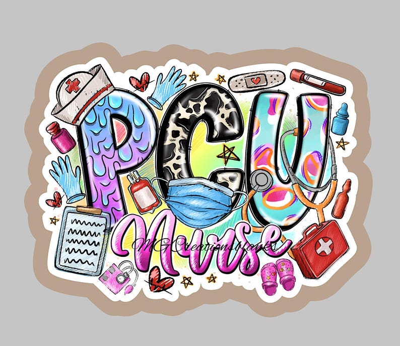 Progressive Care Unit Nurse Acrylic Blank for Badge Reels & Vinyl Decal ...