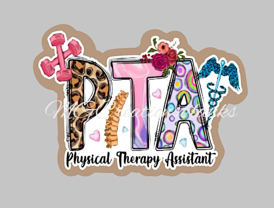 Physical Therapist Acrylic Blank for Badge Reels and Vinyl Decal: PT ...