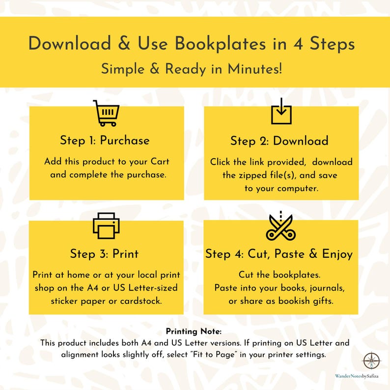 Printable Vintage-style Ex Libris Bookplate Designs (PDF) | 6 + 1 Free ...