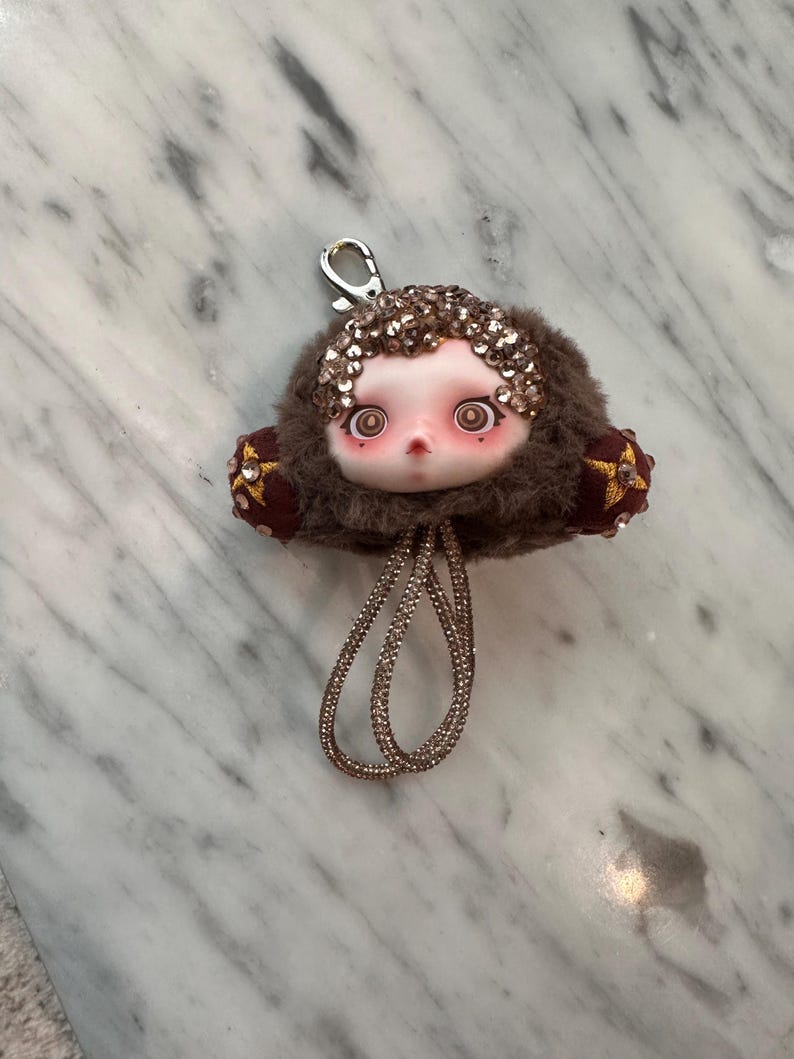 Custom Skullpanda Glass Rhinestone Bag Charms. - Etsy