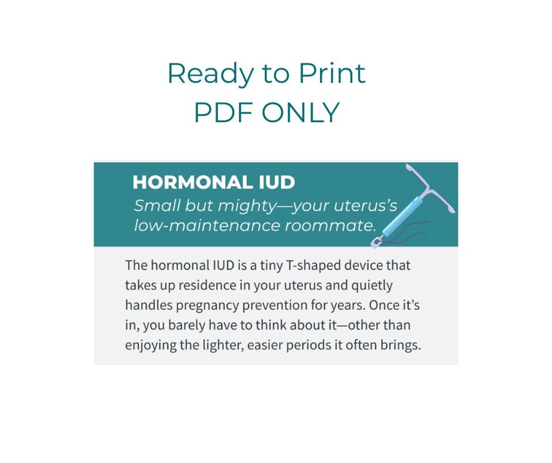 Hormonal IUD Patient Handout | Cheeky Birth Control Info Sheet | PDF ...