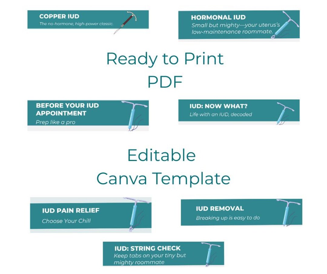 IUD Handouts 7-pack | Contraception Patient & Clinic Resources (PDF ...