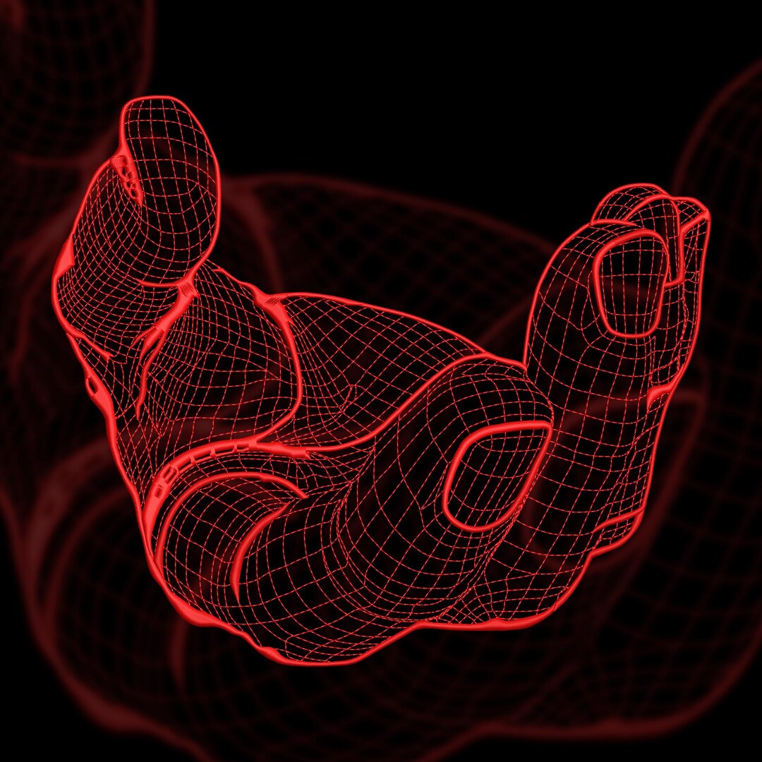3D Wireframe Hand Embroidery Design | Futuristic Vector Art (pes, Dst ...