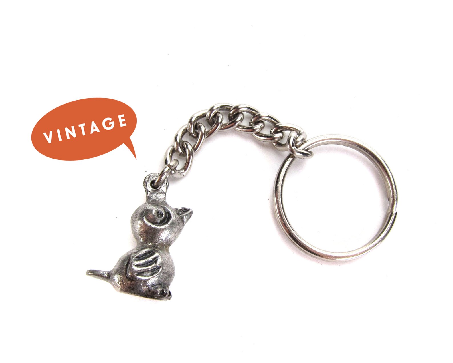 Walter Bosse Pewter Baby Bird Keychain - Rare Vintage ORIGINAL ...