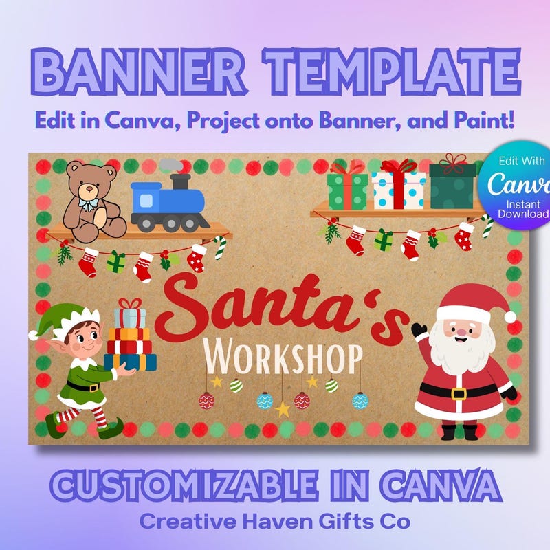 Small Santa Poster - Etsy