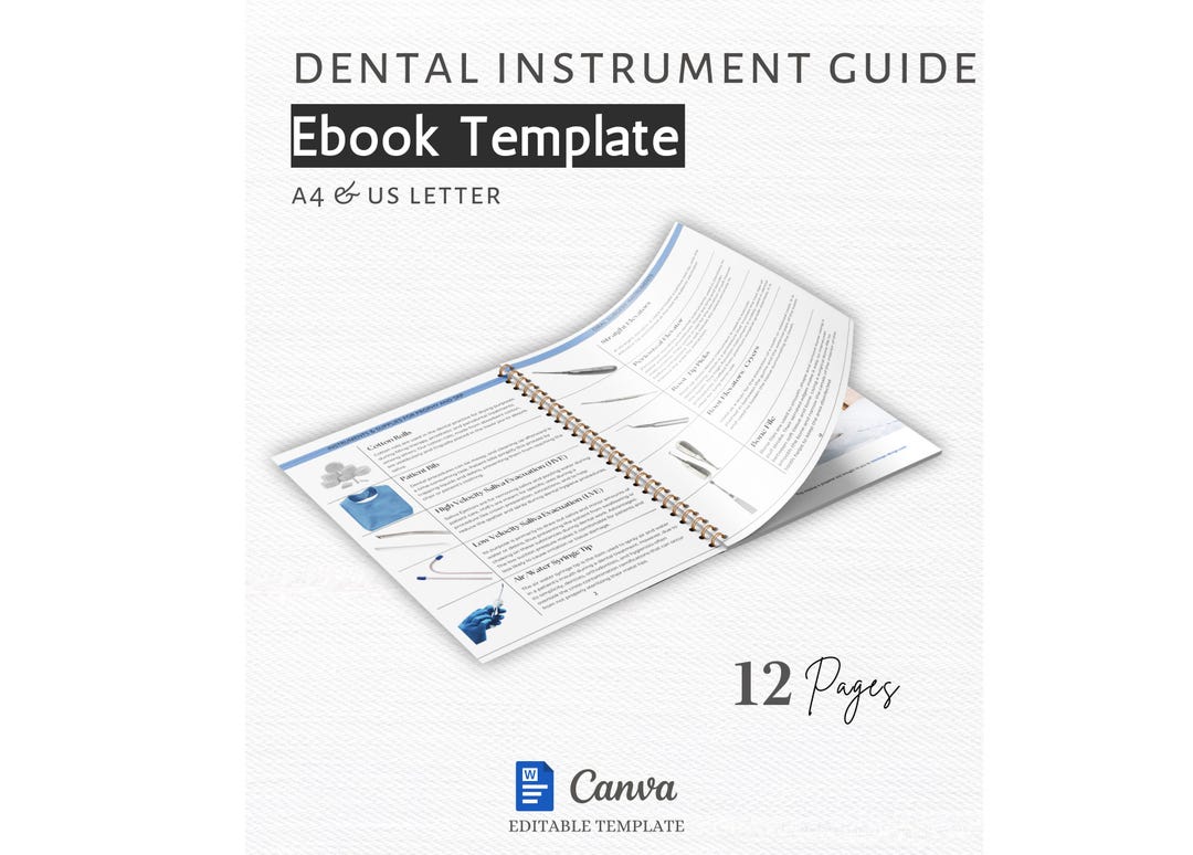 Dental Instruments Guide Canva Template | Dental Assistant Study ...