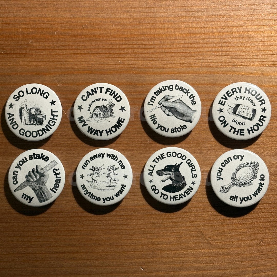 MCR My Chemical Romance Song Lyrics 1.25" Pinback Buttons - Original ...