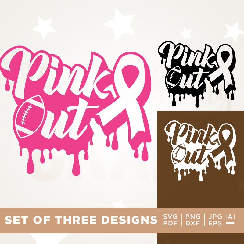 Pink Out Svg - Etsy