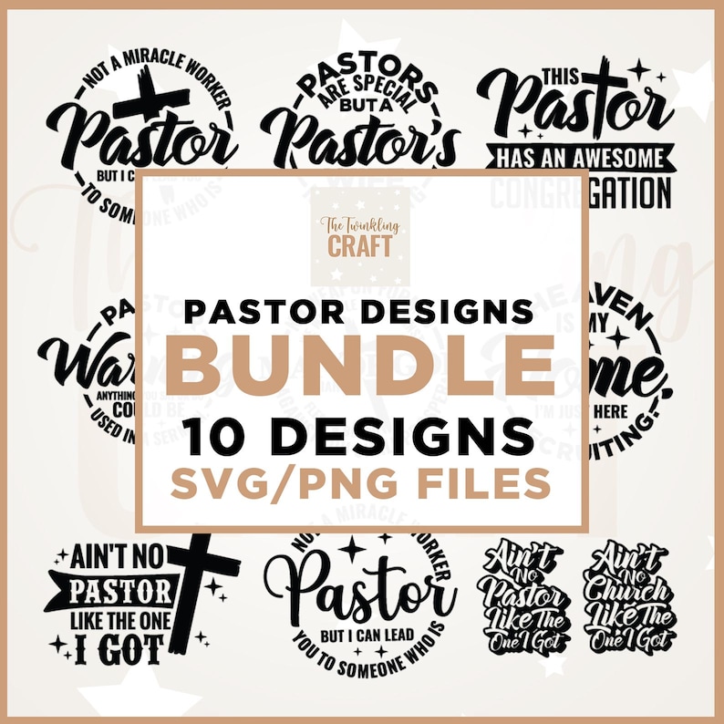 Pastor SVG Bundle, Christian Quotes, Bible Verses (digital Download) - Etsy
