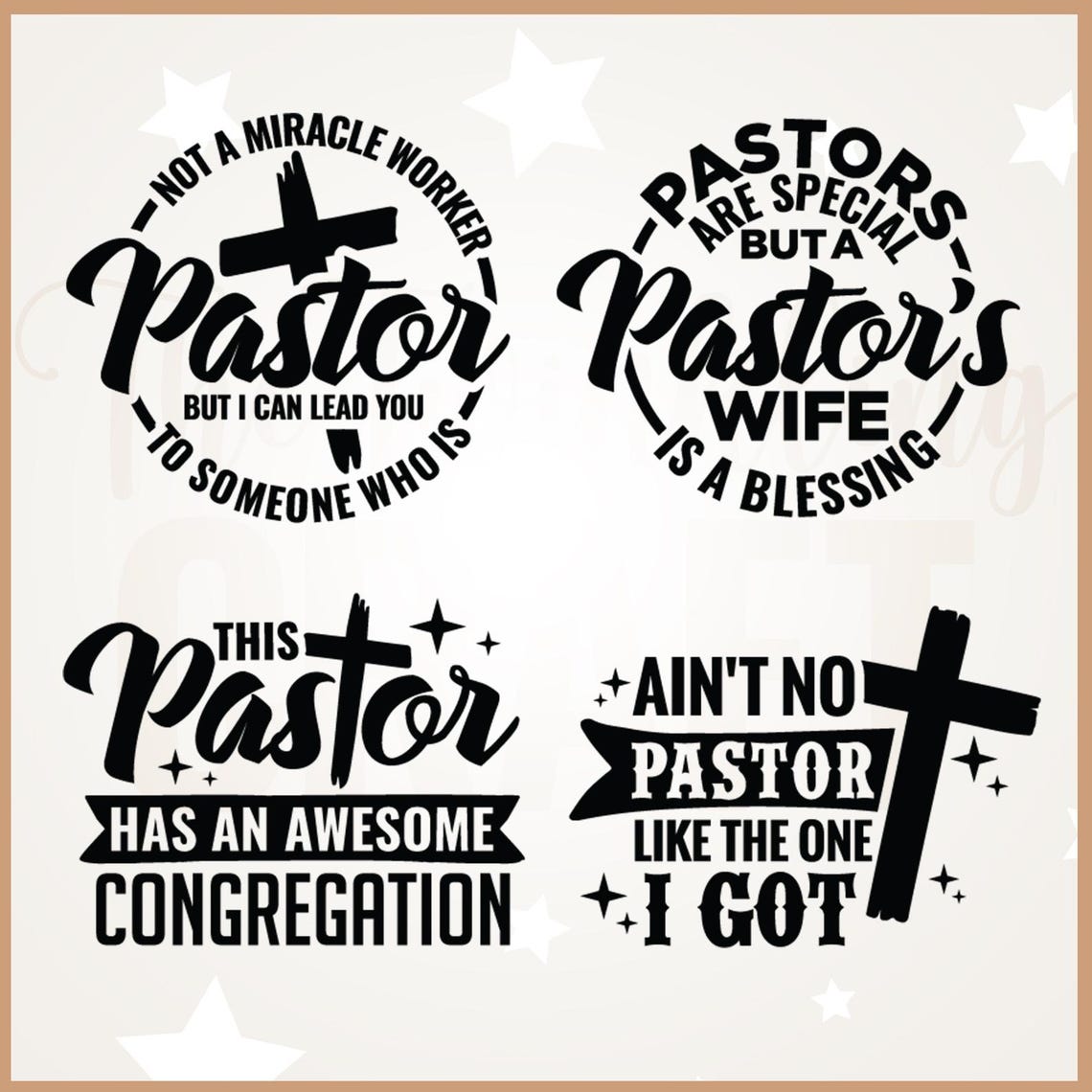Pastor SVG Bundle, Christian Quotes, Bible Verses (digital Download) - Etsy